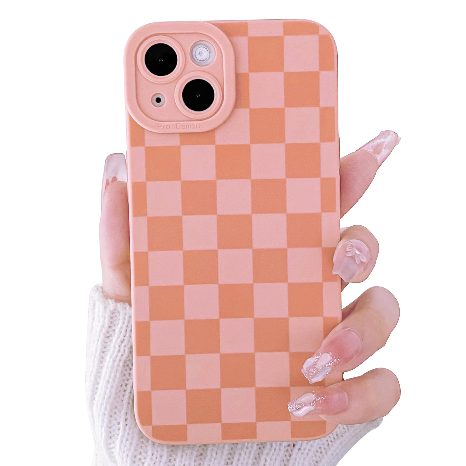 Amazon.com: Lovmooful Compatible for iPhone 14 Case Cute Checkerboard Lattice Plaid with Color ...