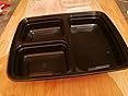 Amazon.com: Misc Home [20 Pack] 32 Oz Two Compartment Meal Prep ...