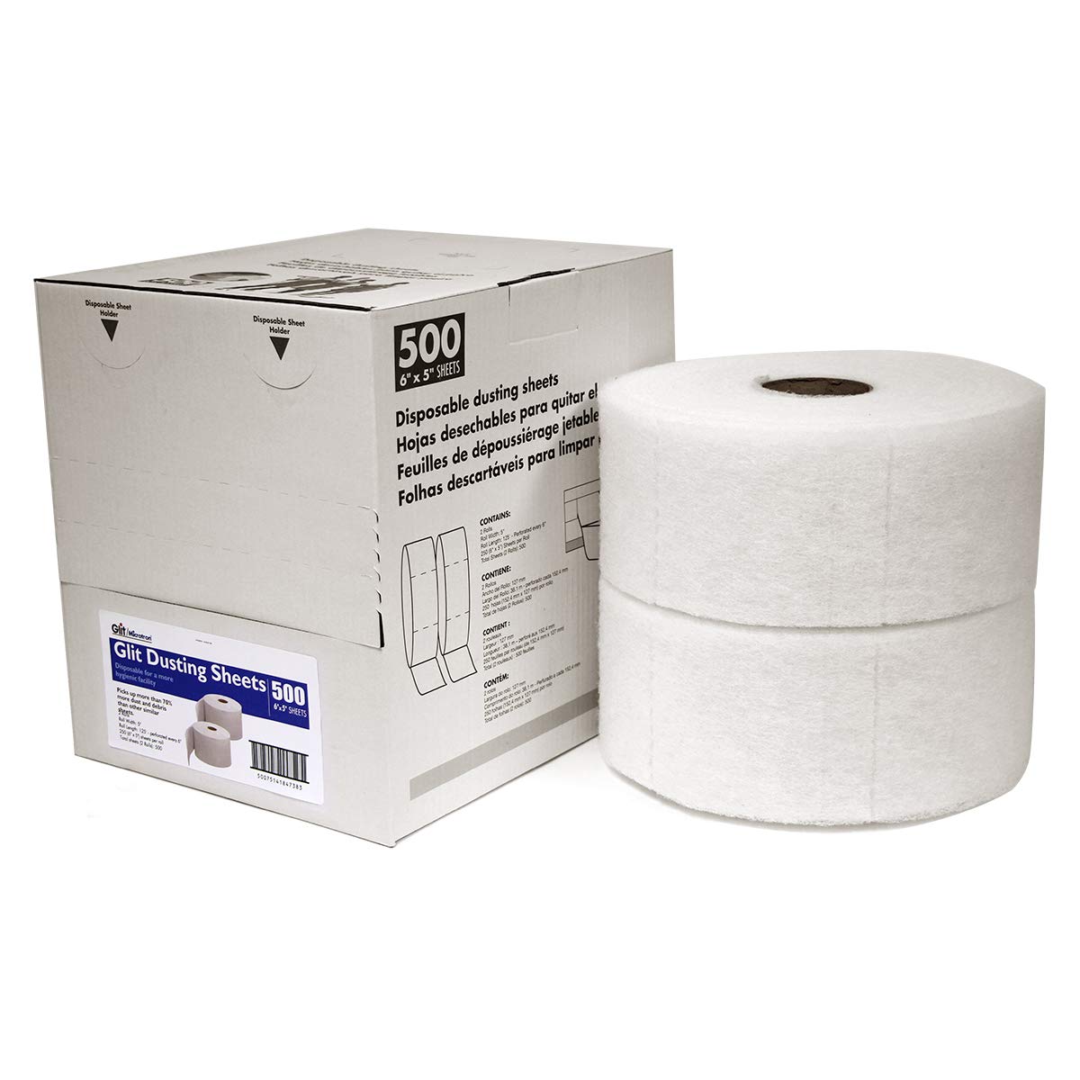 Amazon.com: Americo Disposable Dusting Cloth Double Roll 6" x 5", 250 ...