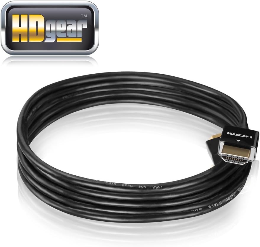 HDGear PureLink HDG-HC01-015 Super Slim High Speed HDMI Cable with Gold ...