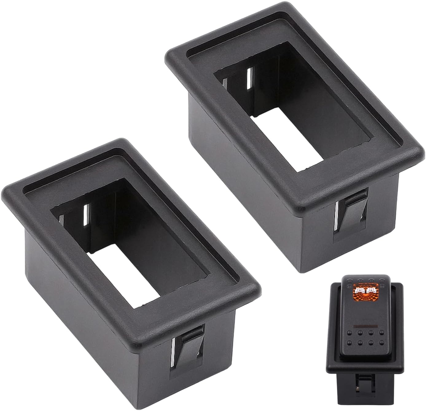 Amazon.com: Gasedin 2 PCS 1-Slot Rocker Switch Panel Housing, Single ...