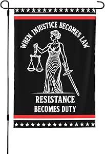Amazon.com : Rbg Ruth Bader Ginsburg Flag When Injustice Becomes Law ...