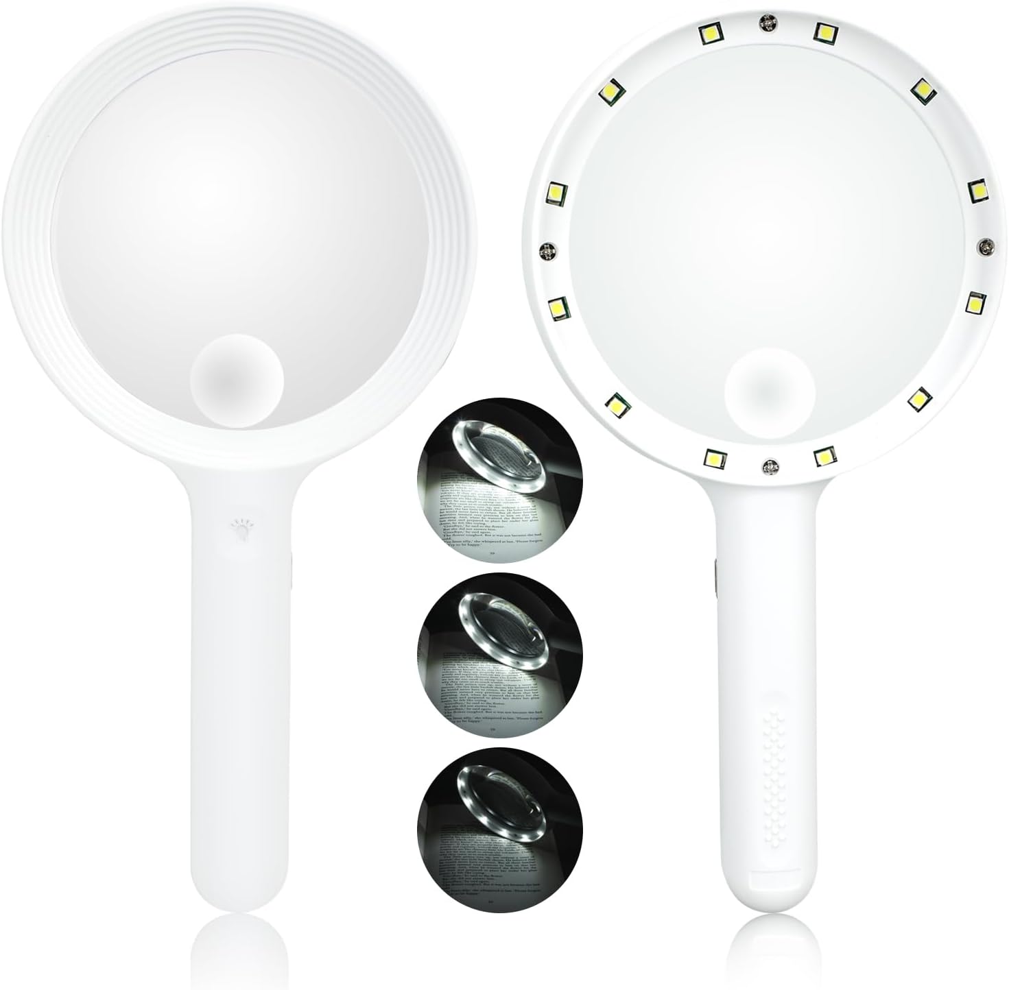 Amazon.com: Kysdzlink Handheld Magnifying Glass with Light, 30X Large ...