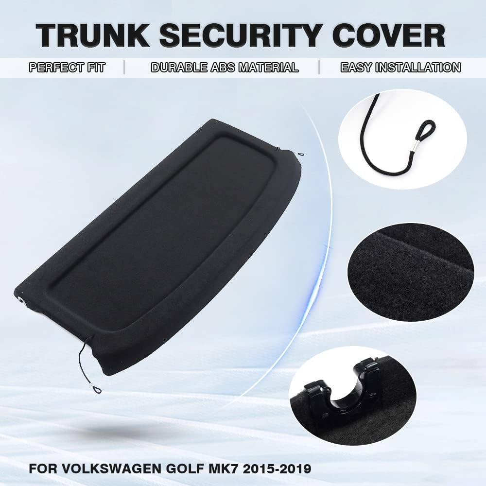 Snapklik.com : Powerty Cargo Cover For 2015-2019 VW Golf MK7 GTI Trunk ...