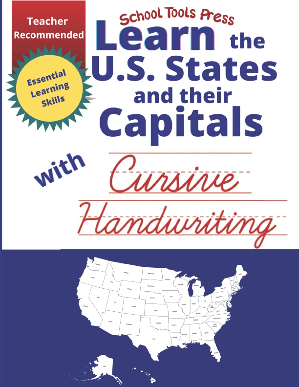 Buy Learn the U.S. States and their Capitals with Cursive Handwriting ...