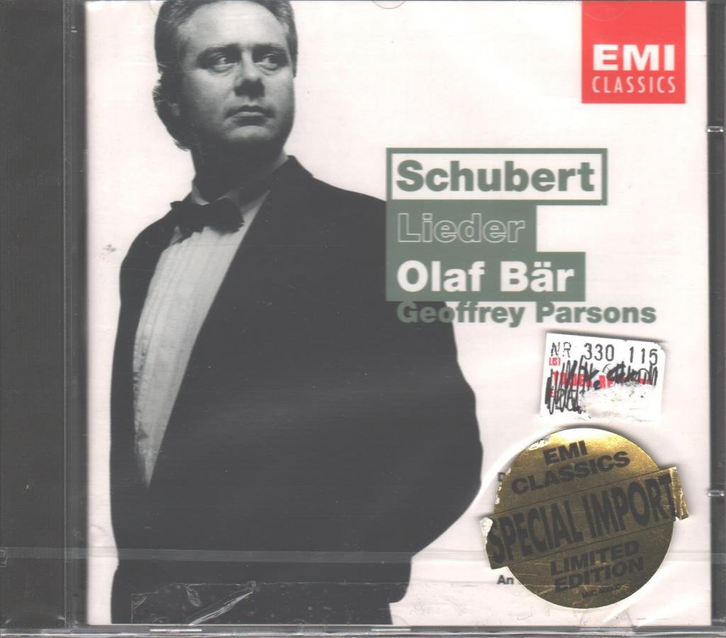 Franz Schubert, Olaf Bar, Geoffrey Parsons - Olaf Bär - Schubert Lieder ...