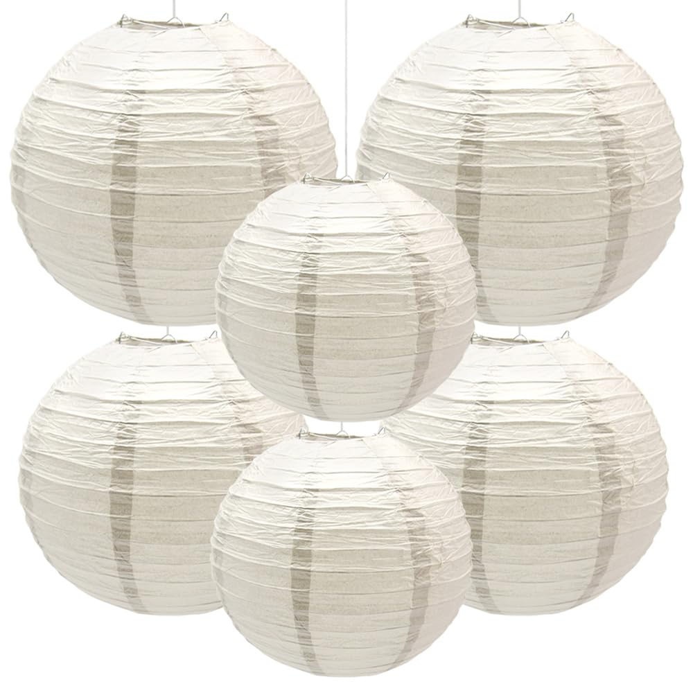 Yosawa 6 Pcs Paper Lanterns Decorative Round Paper Lantern Hanging ...