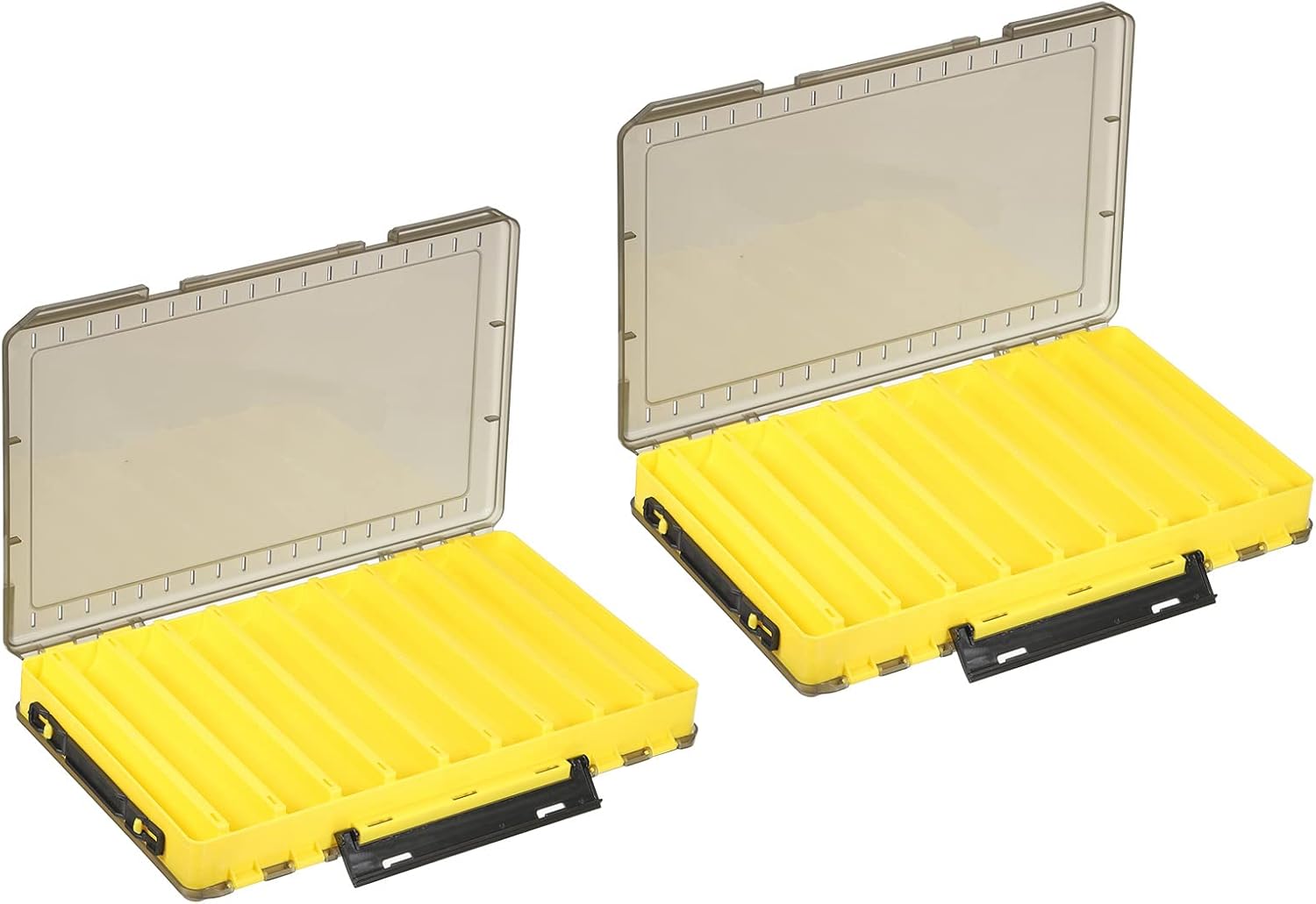 Amazon.com: PATIKIL Double-Sided Fishing Lure Box, 2 Pack Plastic 18 ...