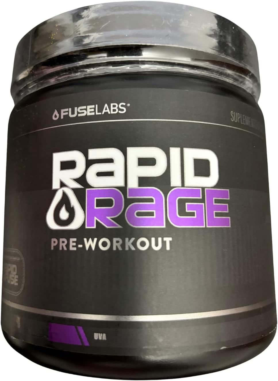 Pré Treino Rapid Rage 300g Fuselabs - 200mg Cafeína + 2000mg Beta Alanina + 1200mg Taurina ...