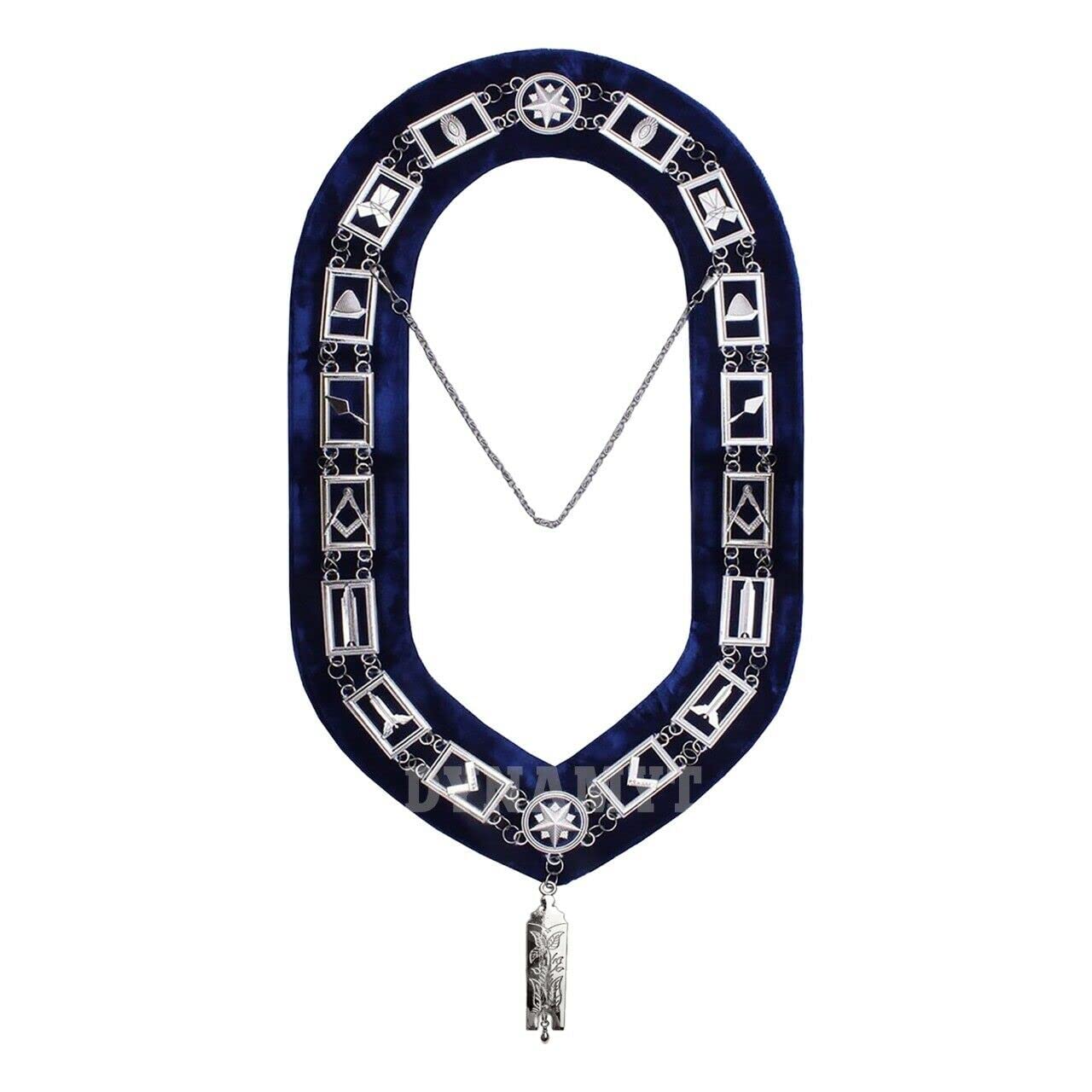 cheap online order MASONIC BLUE LODGE officer silver chain collars with ...