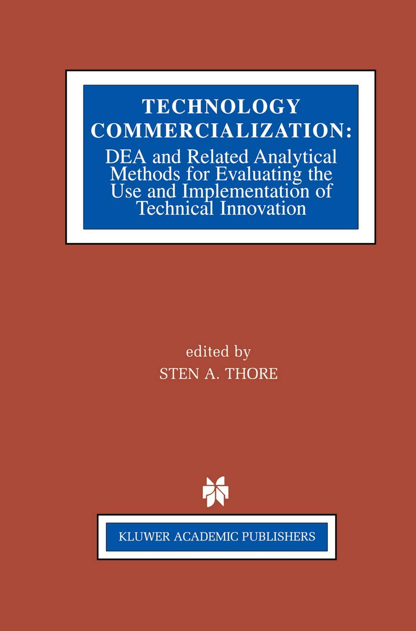 Technology Commercialization: DEA and Related Analytical Methods for ...