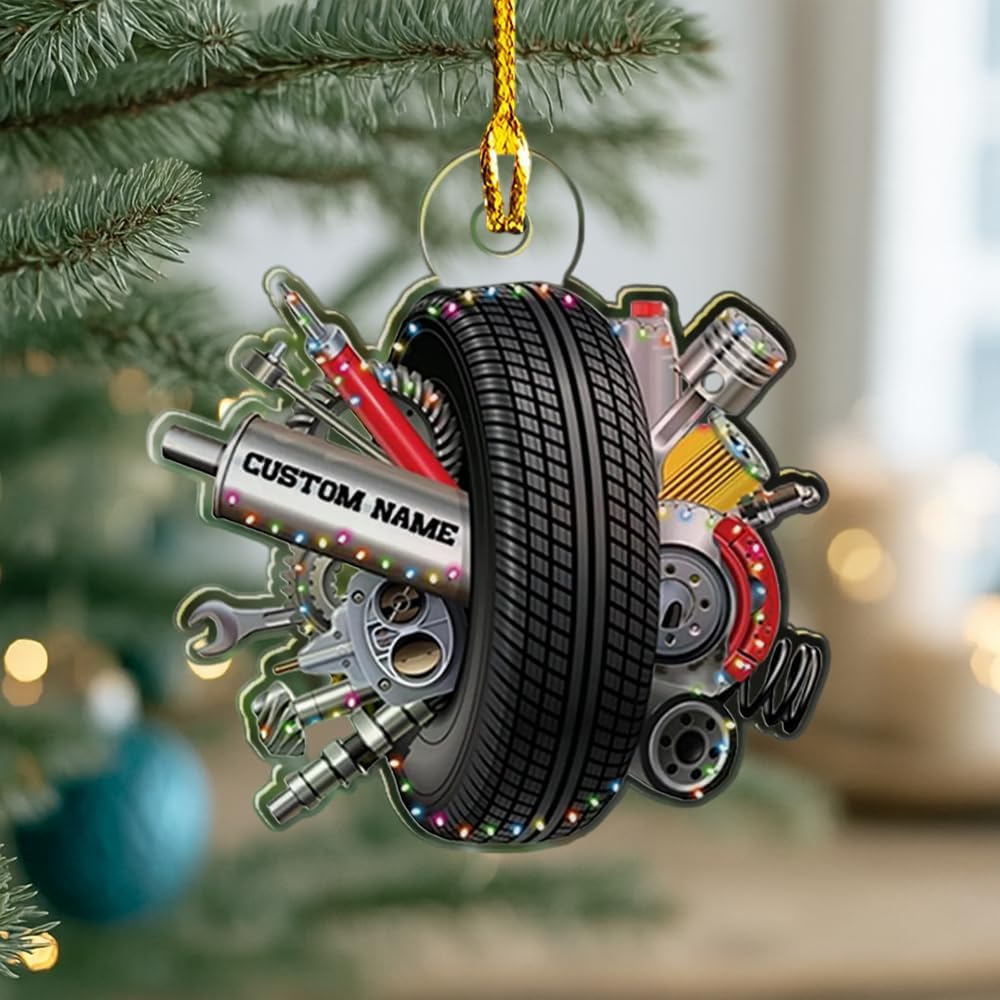 Amazon.com: Personalized Mechanic Tools Ornament 2025, Custom 2D ...