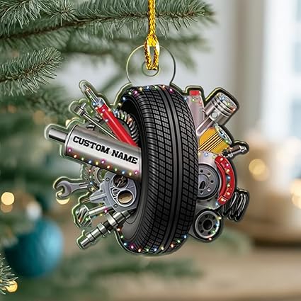 Amazon.com: Personalized Mechanic Tools Ornament 2025, Custom 2D ...