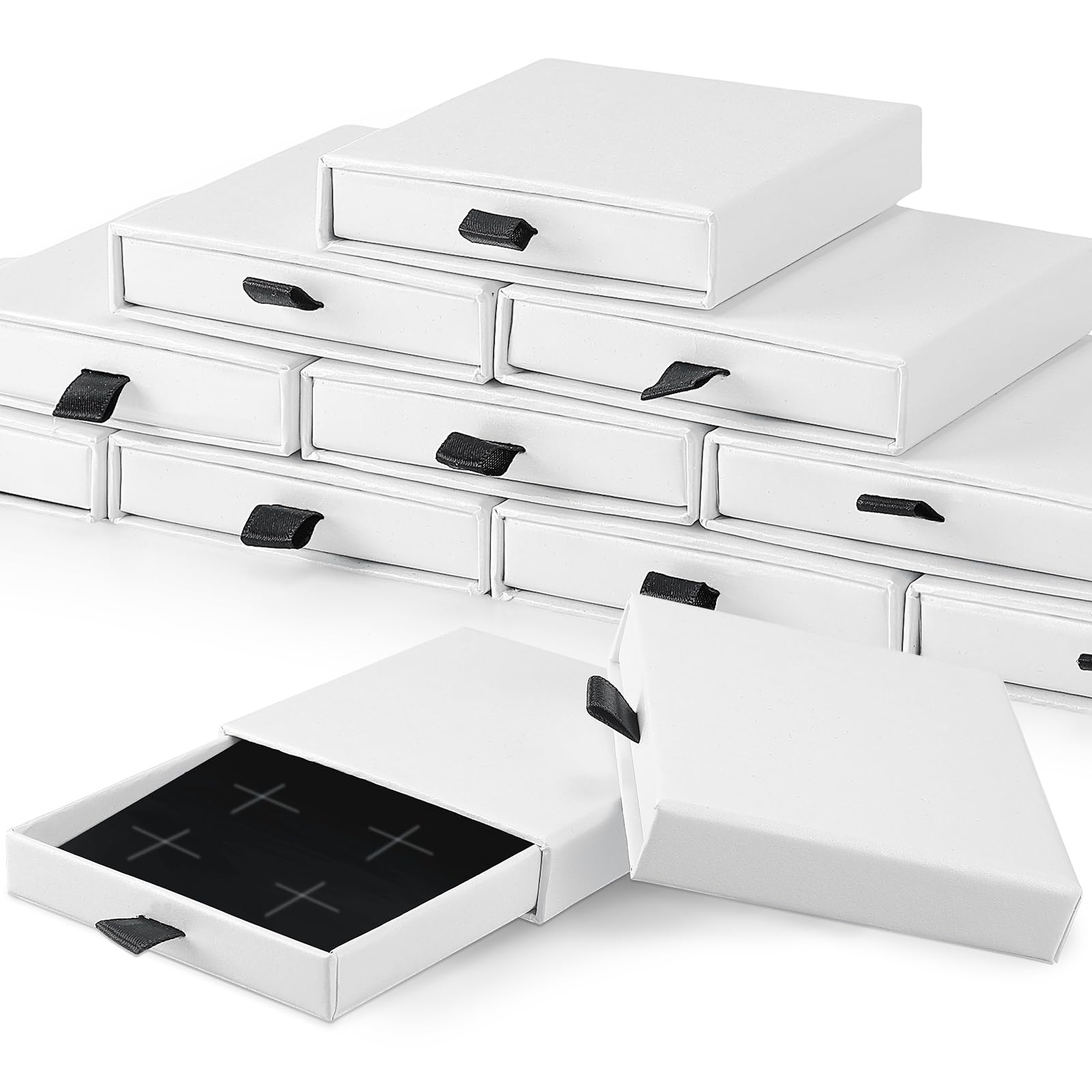 Amazon.com: 12 Pcs Cardboard Jewelry Boxes Bulk Ring Boxes for Jewelry ...