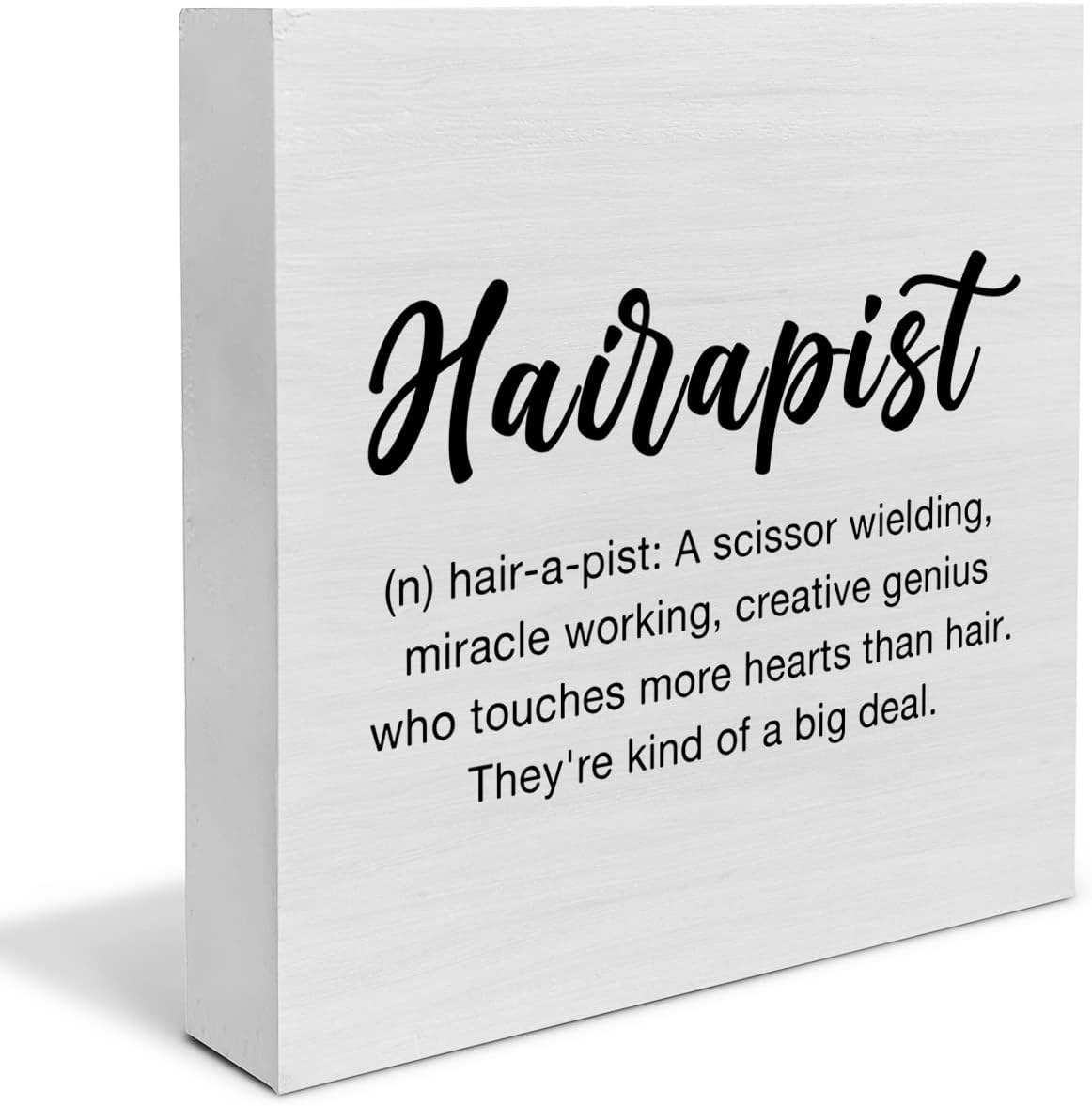 Amazon.com: Hairapist Definition Wood Box Sign Decor Desk Sign Hair ...