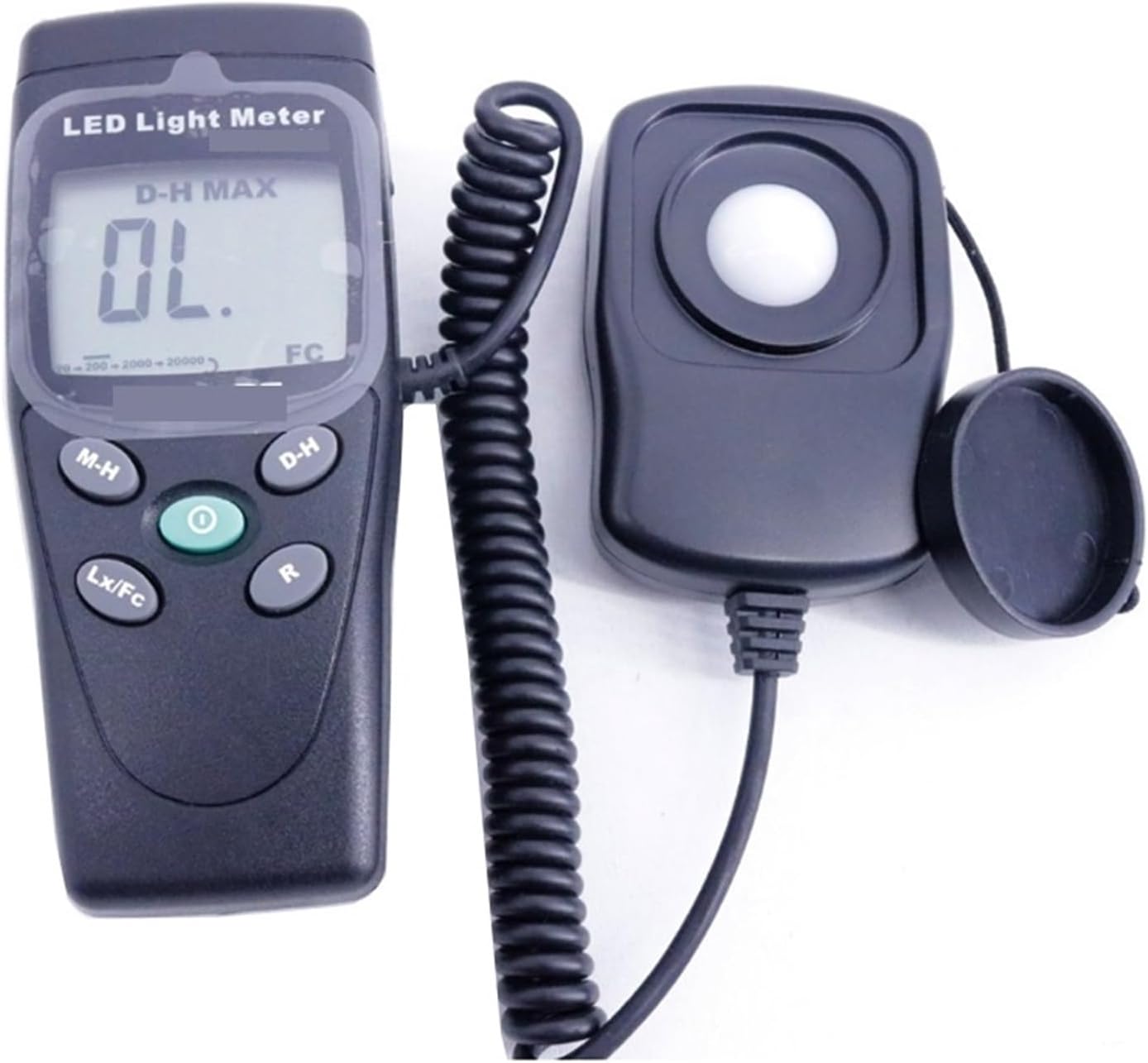 Amazon.com: Lux Meter Digital Light Level Meter 200,000 Lux Measure ...