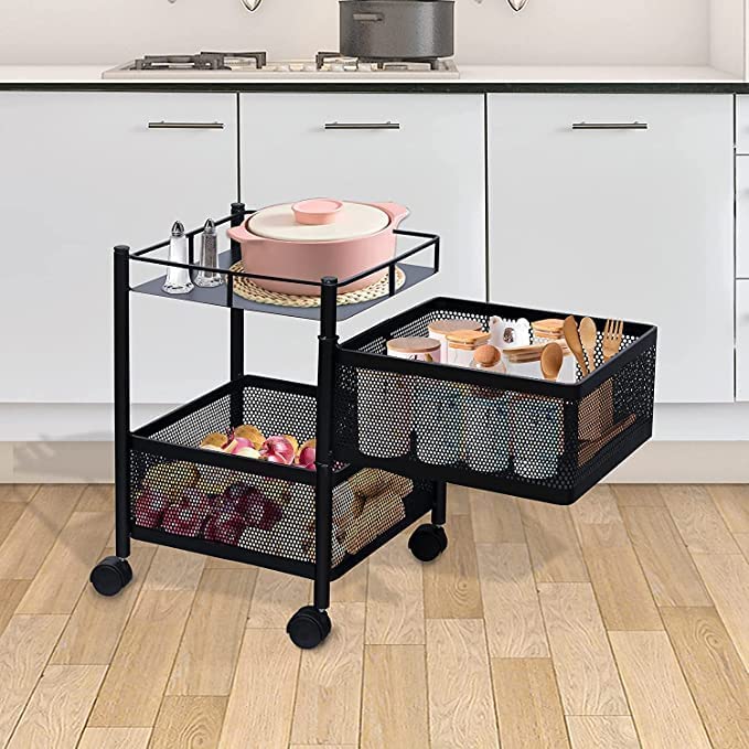 Kitchenwell Multi-Purpose Trolley Storage Organizer Items And kitchen ...