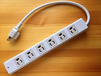 Amazon.co.jp: サンワサプライ(Sanwa Supply) 3P抜け止めタップ 6個口 裏面マグネット・通電ランプ付き 10m TAP-K6-10 : パソコン・周辺機器