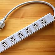 Amazon.co.jp: サンワサプライ 3P抜け止めタップ 6個口 裏面マグネット・通電ランプ付き 10m TAP-K6-10 : パソコン・周辺機器