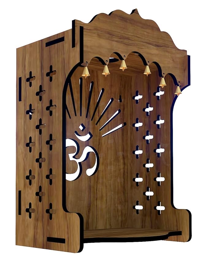 SSI Fully Handmade beautyfull Small Wooden Home and Office Temple/Pooja ...