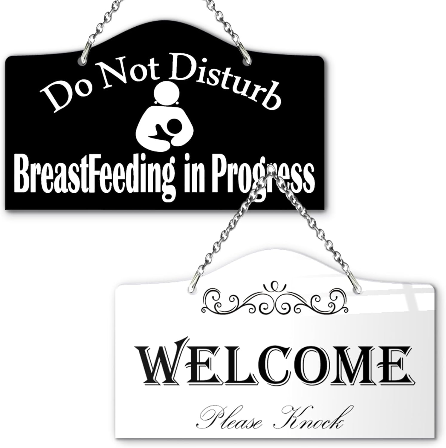Amazon.com : 9"x5.35" Breastfeeding in Progress Door Sign Double Sided ...
