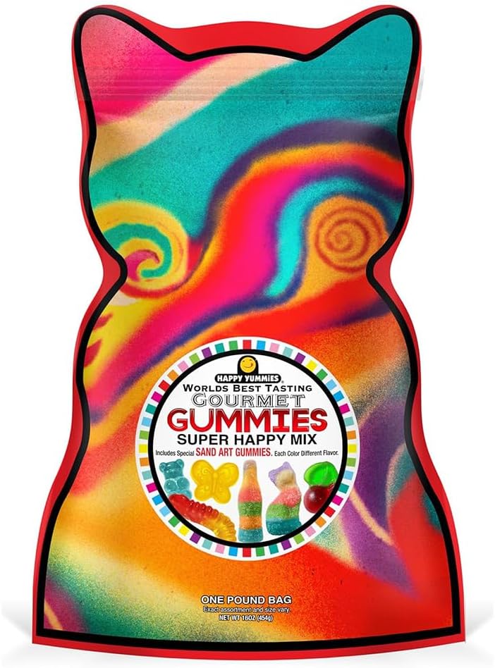 Amazon.com : Happy Yummies Worlds Best Tasting Gourmet Gummies Super ...