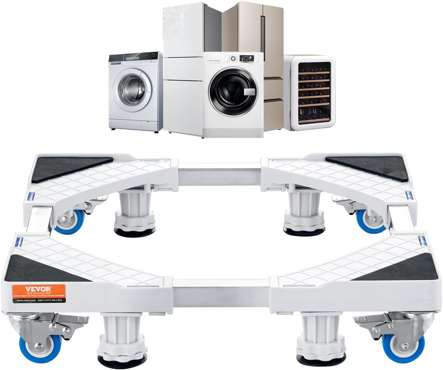 VEVOR Mini Fridge Stand Universal Laundry Pedestal, Adjustable ...