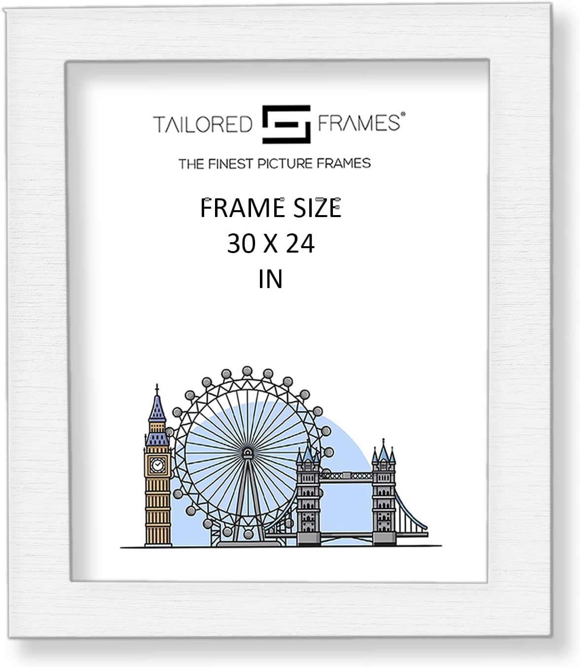 24x30cm Black Picture frame. 24mm Thin Wall Hanging & Tabletop Photo ...