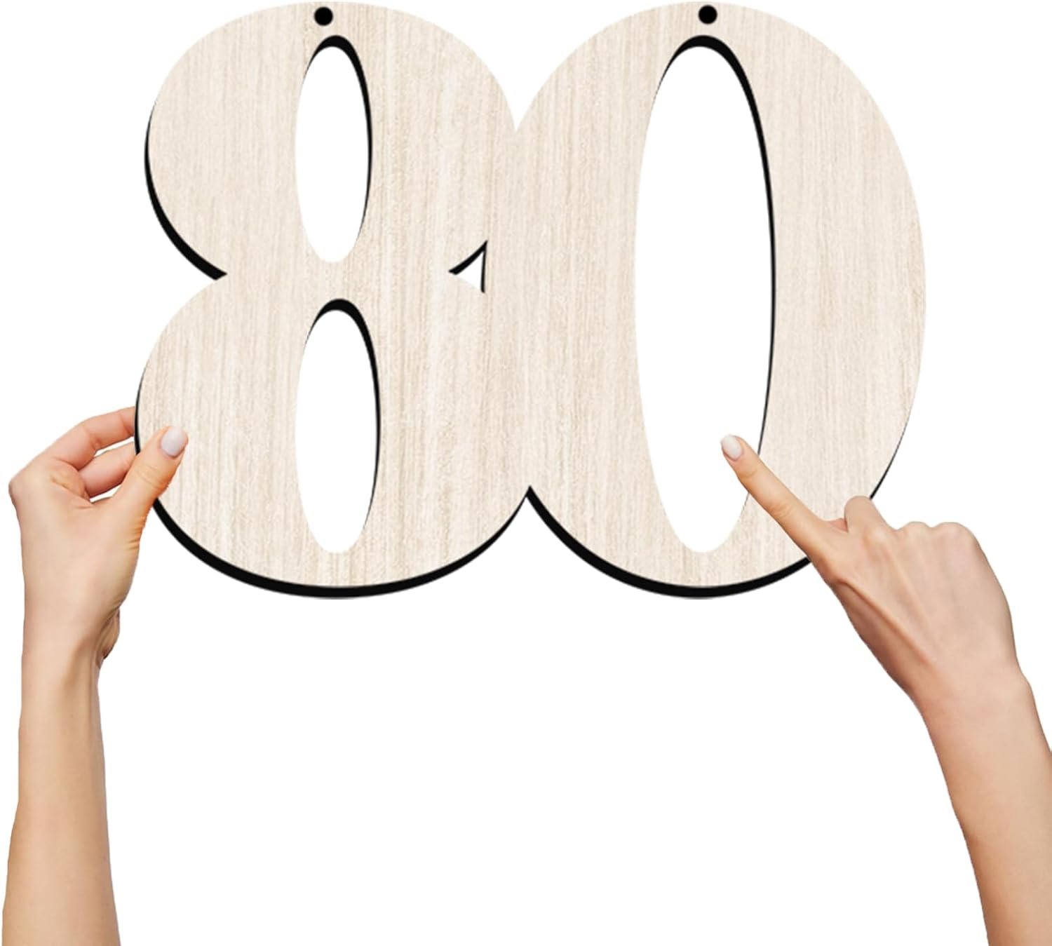 Amazon.com: 14 Inch Large Wood Number 80, Blank Wooden Number Sign ...
