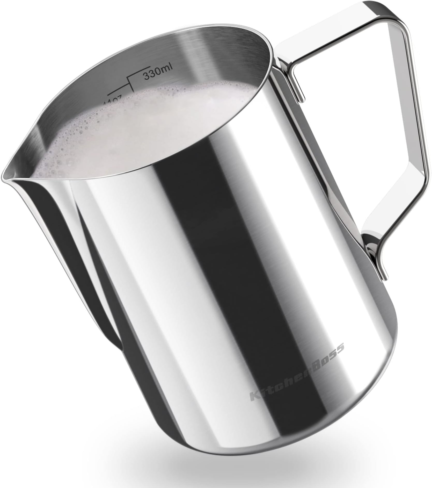 Amazon.com: Milk Frothing Pitcher, 12Oz Milk Frother cup Espresso Cup ...