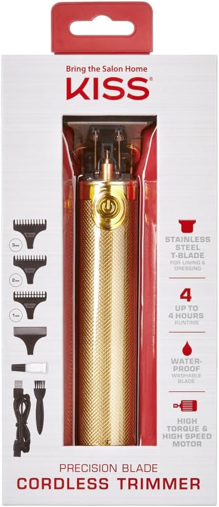 Amazon.com: KISS Precision Blade Cordless Trimmer with Stainless Steel ...