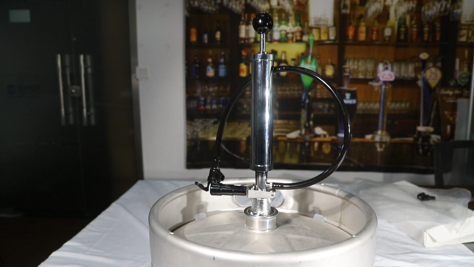 Watch The details about 8" keg pump on Amazon Live