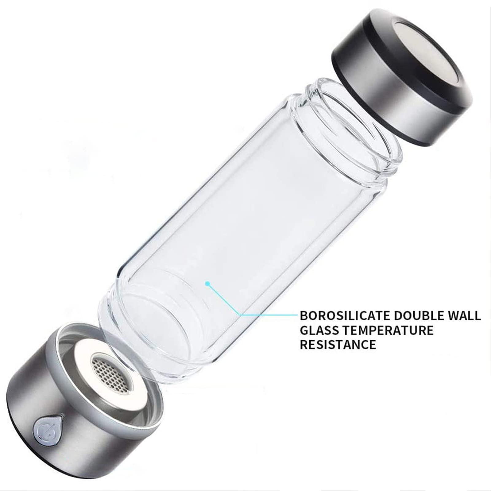 Amazon.com: Portable Hydrogen-Rich Water Cup Generator,Up to 1500PPB ...