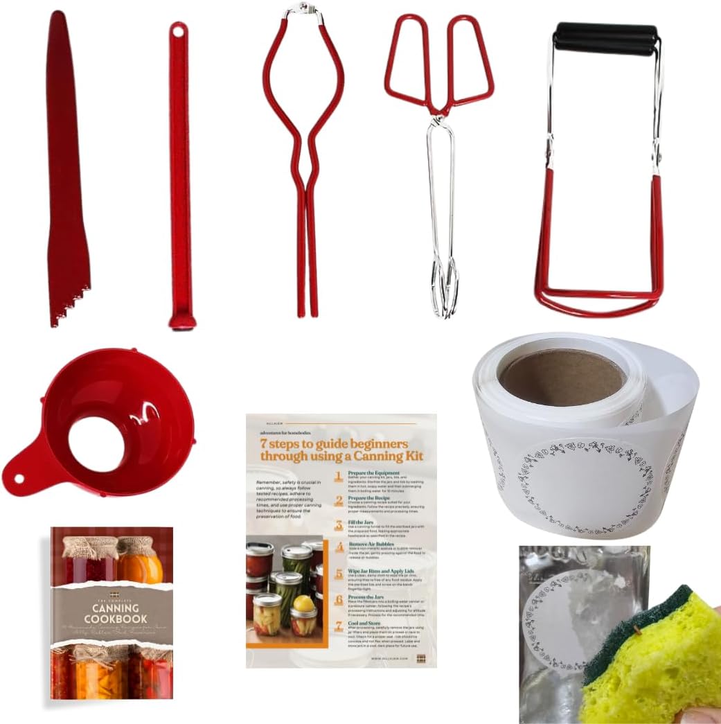 Amazon.com: Canning Supplies Starter Kit | Canning For Beginners ...