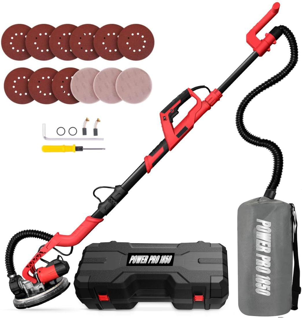 POWER PRO 1850 Electric Drywall Sander - Variable Speed 1000-1850rpm ...
