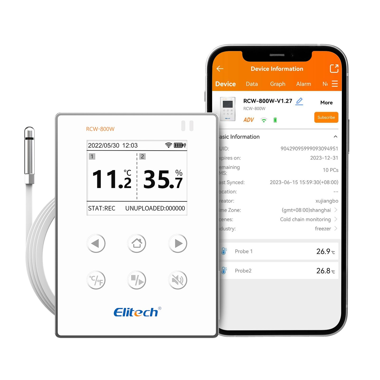 Snapklik.com : Elitech Wireless Digital Data Logger Remote Real-Time ...