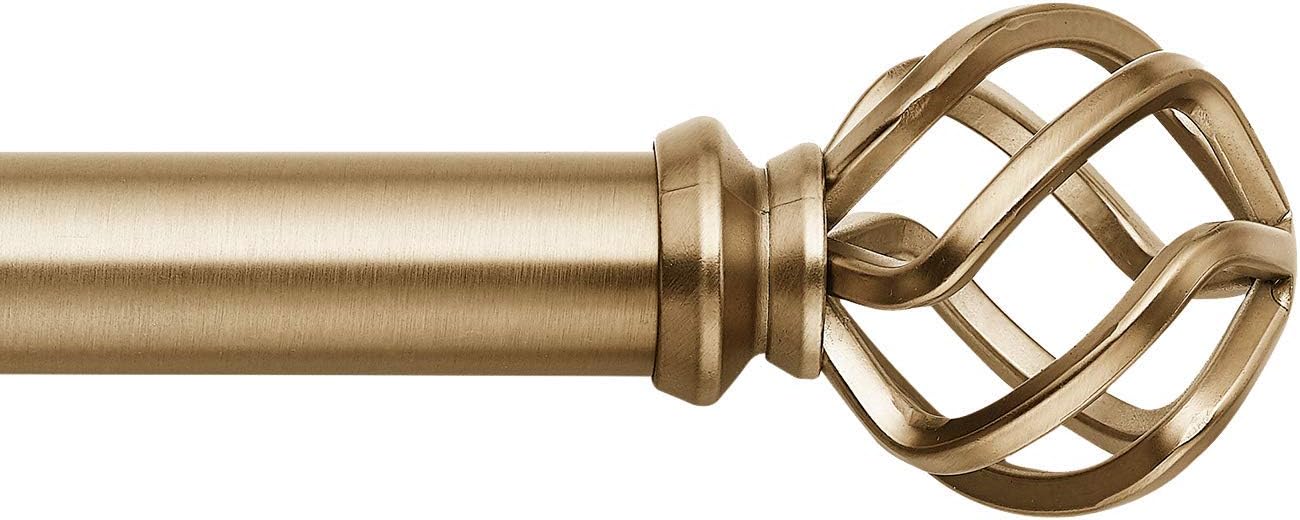 Amazon.com: MODE Premium Collection 1 1/8" Diameter Curtain Rod Set ...