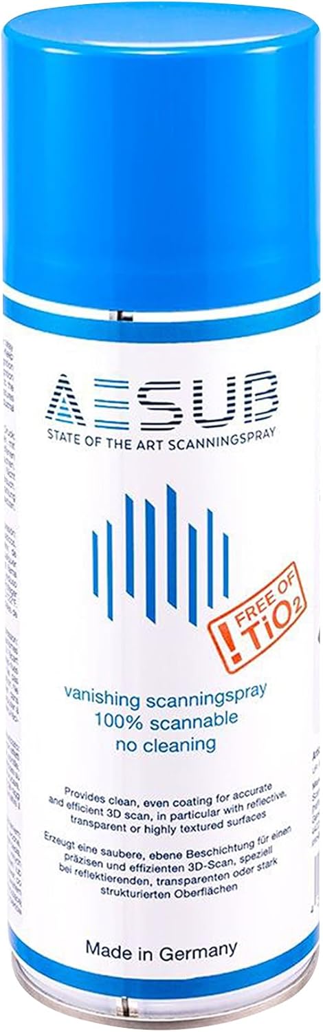 3D Scanning Spray for 3D Scanners, for Reflective, Transparent or ...