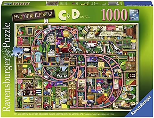 Ravensburger - Awesome Alphabet F & G Puzzle 1000 Pieces : Amazon.com ...