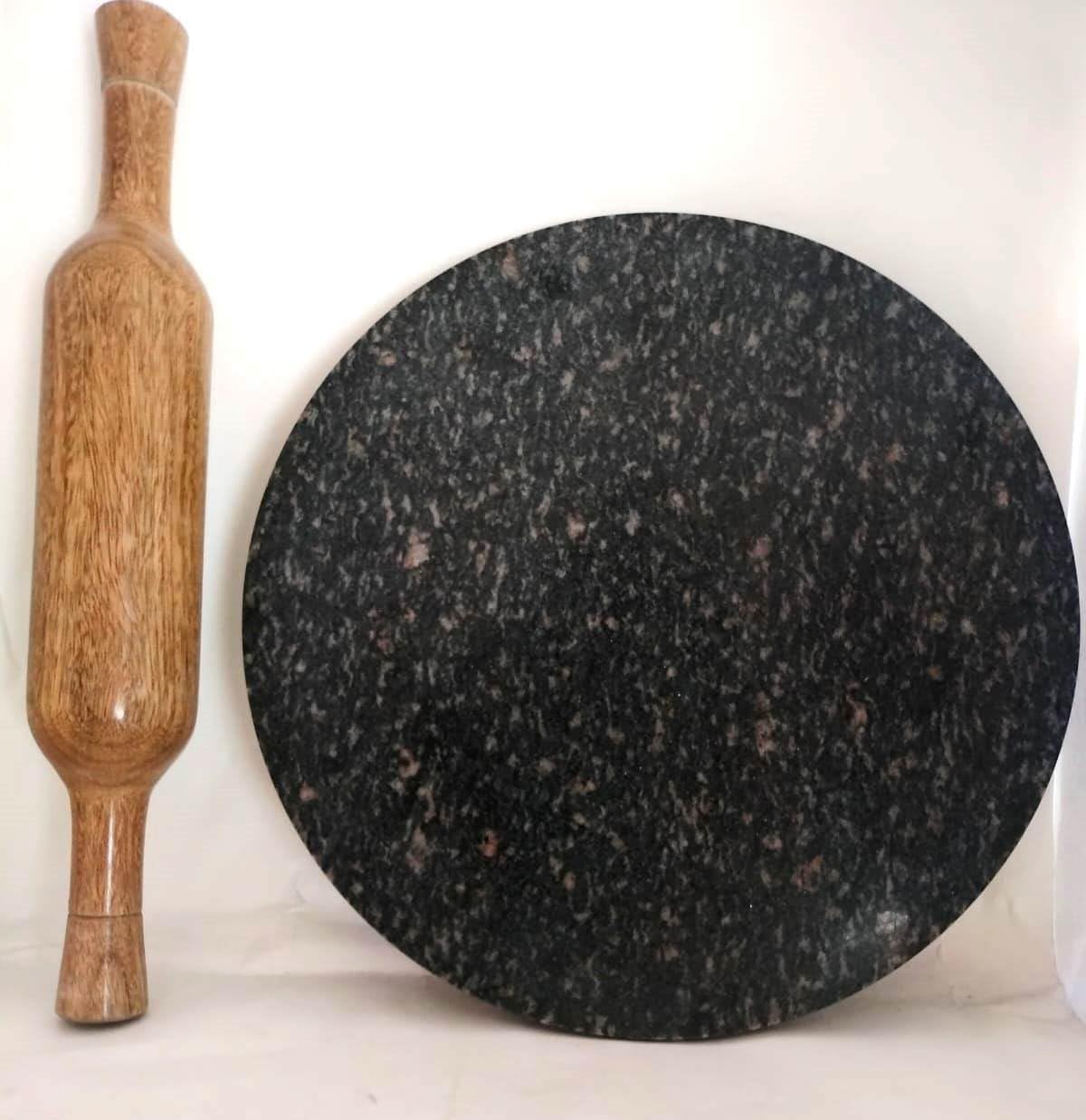 URBAN HAAT 10 inch White Marble Chakla/Marble Roti Maker/Marble Rolling ...