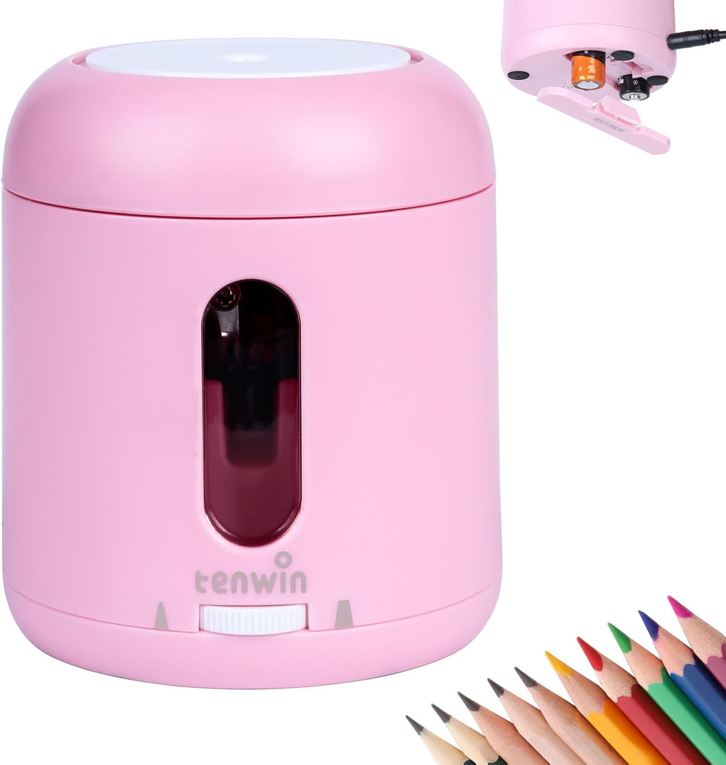 Amazon.com : tenwin Electric Pencil Sharpener, Portable Pencil ...