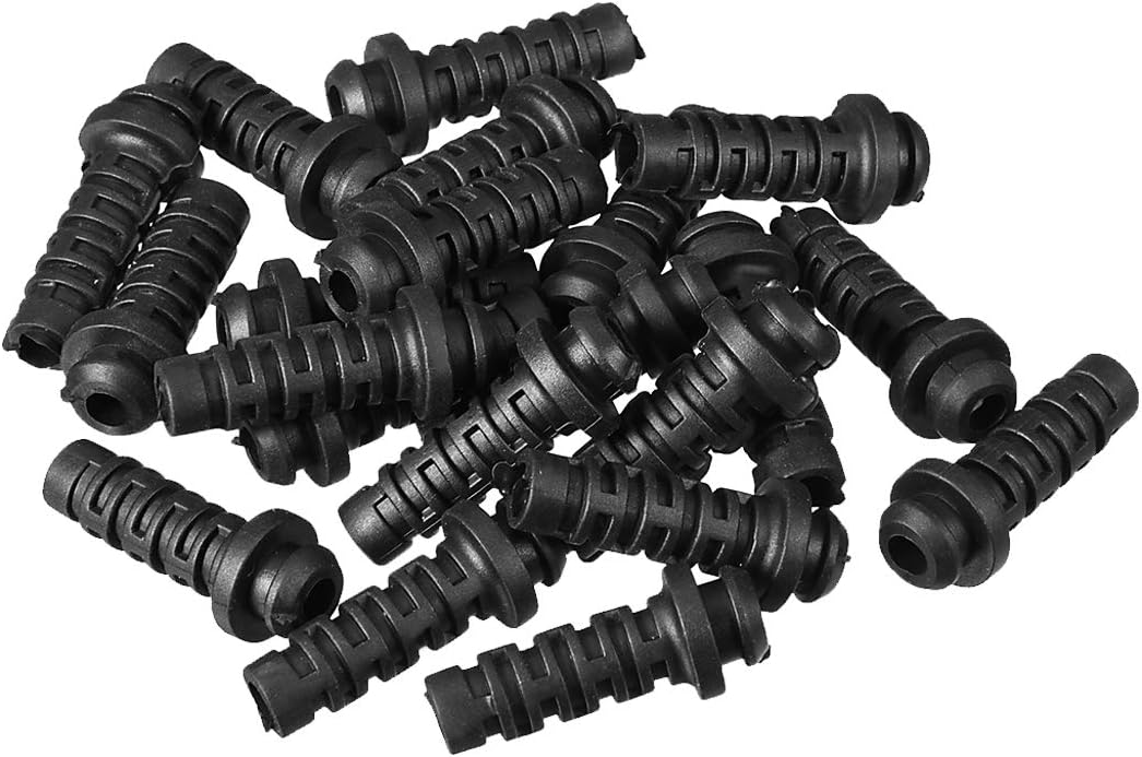 Amazon.com: uxcell 20pcs 4mm Inner Dia PVC Strain Relief Cord Boot ...