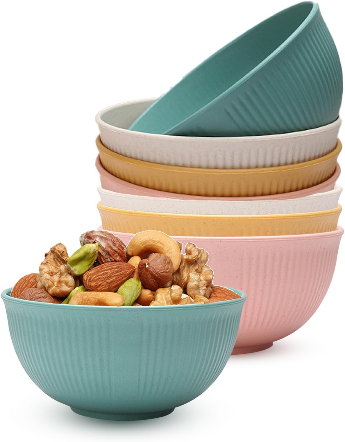 Bol petit déjeuner, Bols de Céréales,Bol a soupe,Lot de 8 grands bols ...