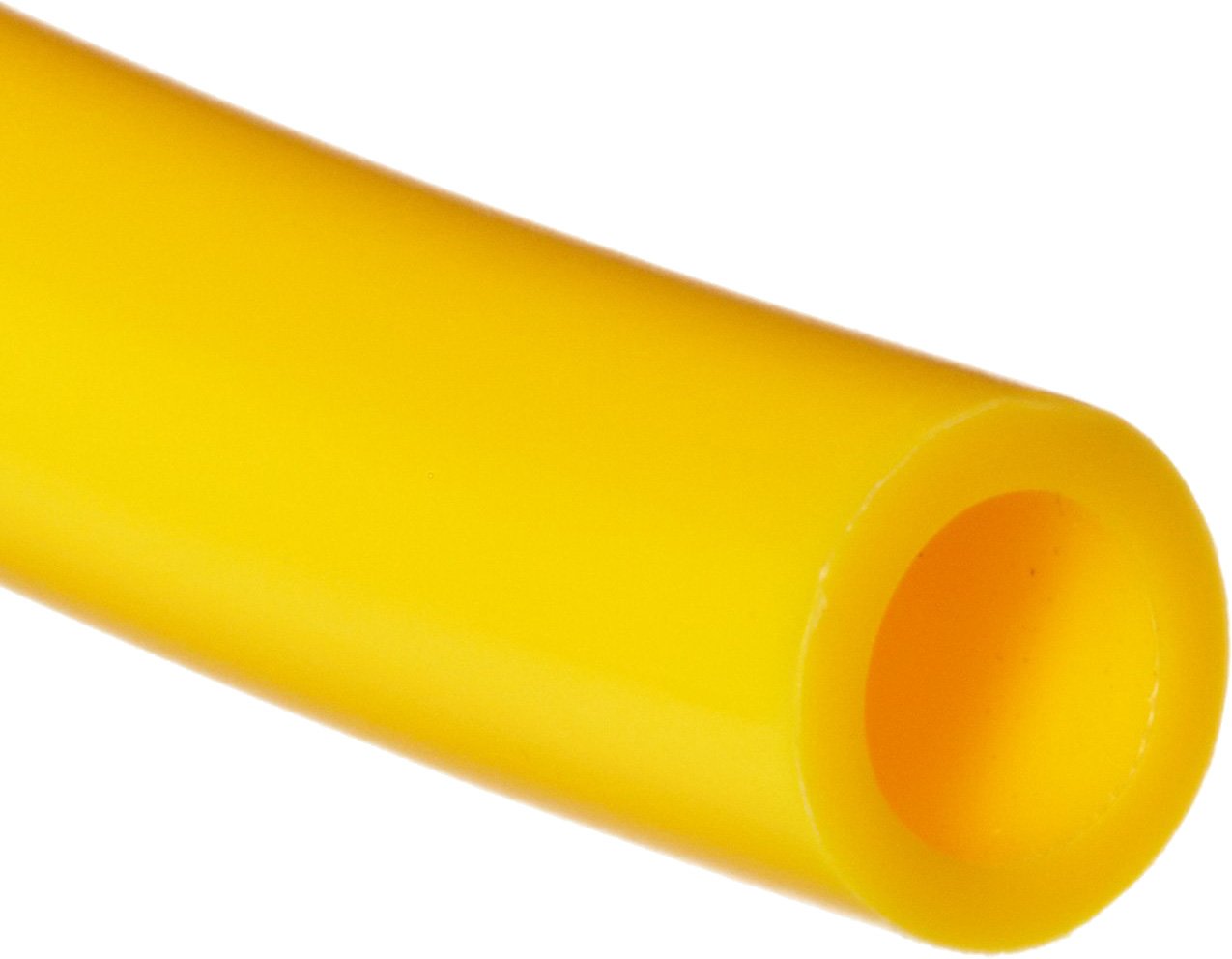 Yellow Polyethylene (LLDPE) Tubing, 0.250" ID, 0.375" OD, 0.063" Wall ...