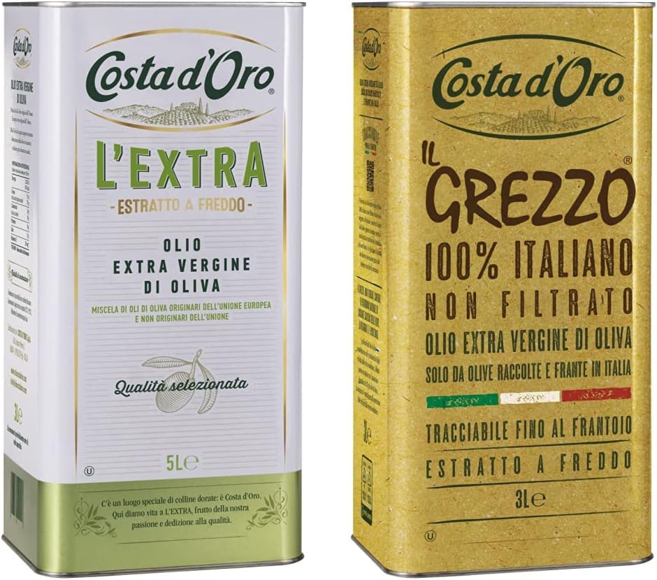 Costa d’Oro – L’Extra 5L. Olio Extravergine di oliva estratto a freddo ...