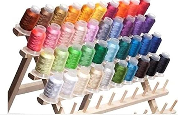 Amazon.com: 40 Spools Polyester Embroidery Machine Thread : Arts ...