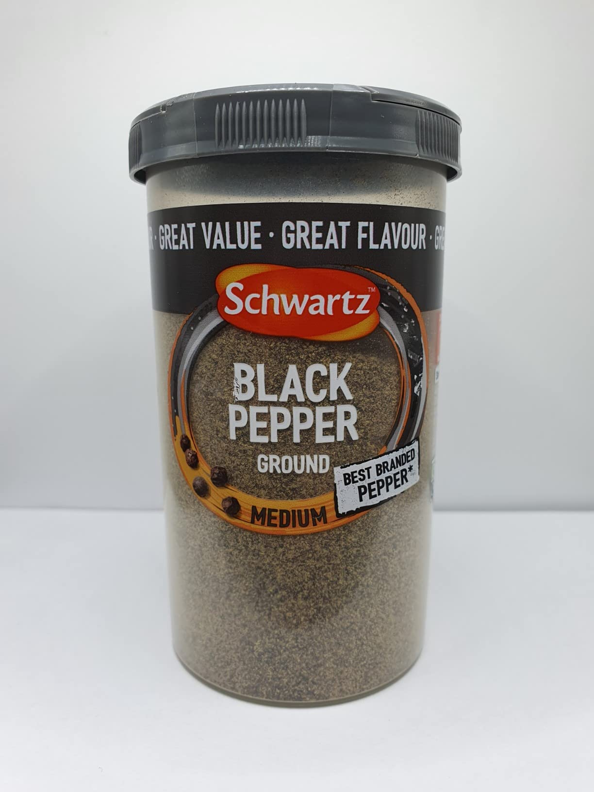 Schwartz Ground Black Pepper Drum 90 G, Hot Spicy & Zesty Taste, Woody ...