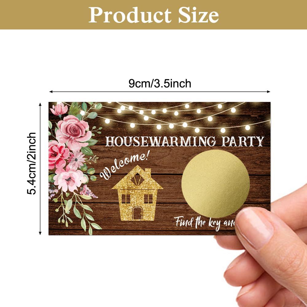 Housewarming Party Decorations Haizct 50 Pack Housewarming Scratch Off ...