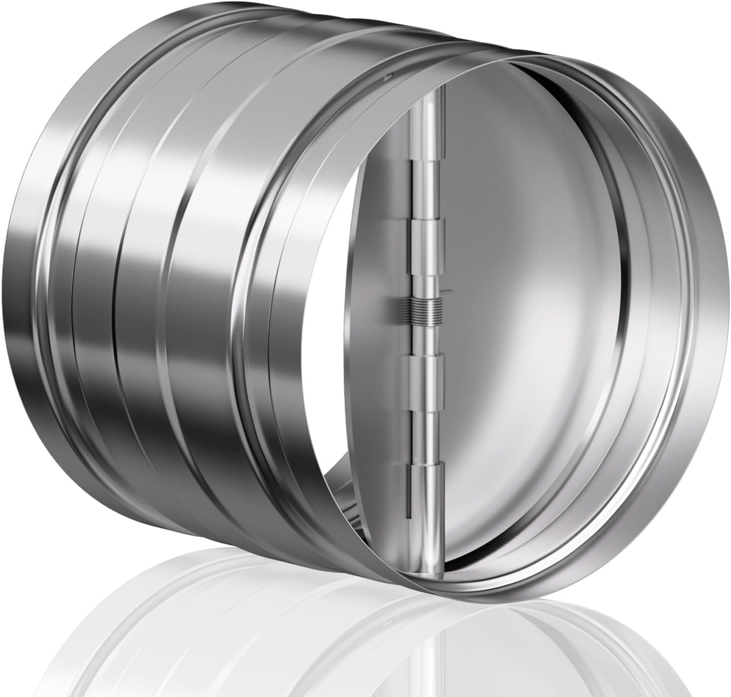 PATIKIL 4 Inch Backdraft Damper, Stainless Steel Flexible Airflow ...