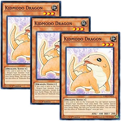 Amazon.co.jp | 【 3枚セット 】遊戯王 英語版 LDK2-ENK16 Kidmodo Dragon コドモドラゴン (ノーマル ...